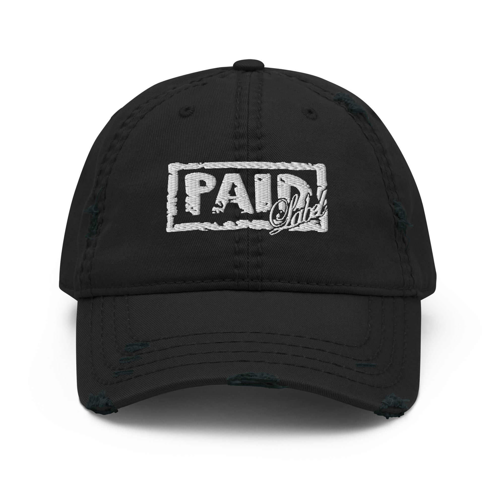Distressed Dad Hat – Paid Label